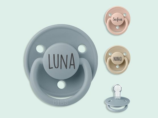 Ciuccio personalizzato con nome BIBS - Stellasticker